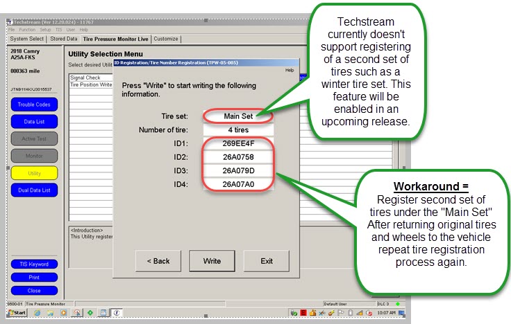 Techstream Known Bugs